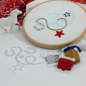 Cowboy Embroidery Pattern Old West Hand Embroidery Pattern Cowboy ...