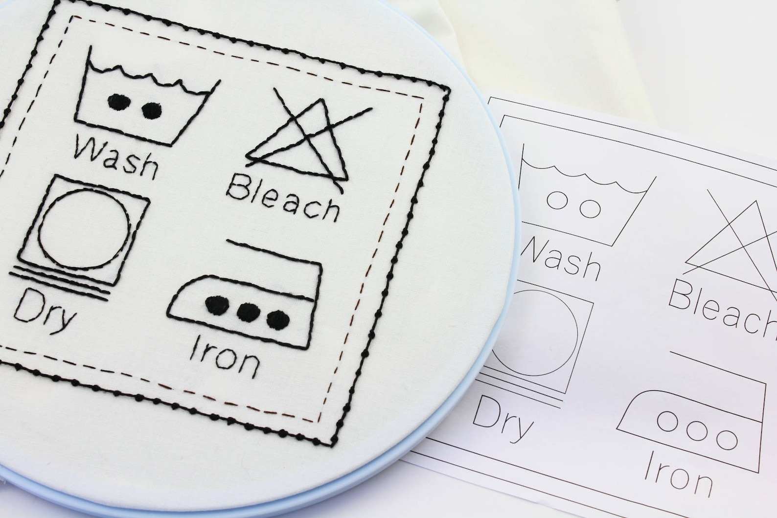 Laundry Room Embroidery Design Laundry Hand Embroidery Pattern - Etsy