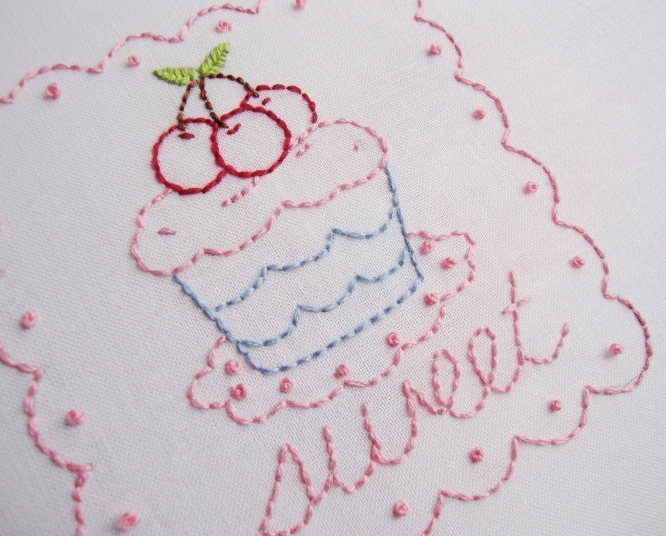 Cupcake Embroidery Pattern Hand Embroidery Cupcakes Pattern - Etsy ...