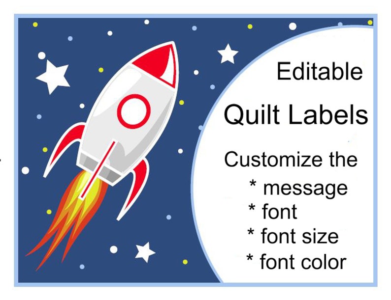 Printable Quilt Labels Baby Quilt Labels Boy Baby Boy Quilt - Etsy