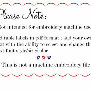 Patriotic Quilt Labels, Editable Printable (PDF) - Etsy