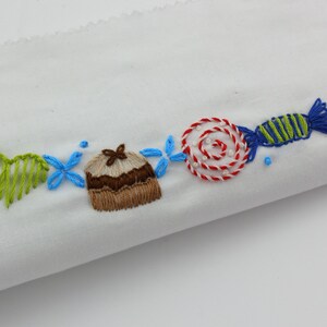 Candy Embroidery Design Candy and Sweets Hand Embroidery Pattern ...