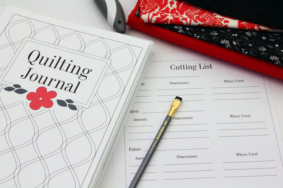 Quilting Journal Printable Quilt Journal Binder Set - Etsy