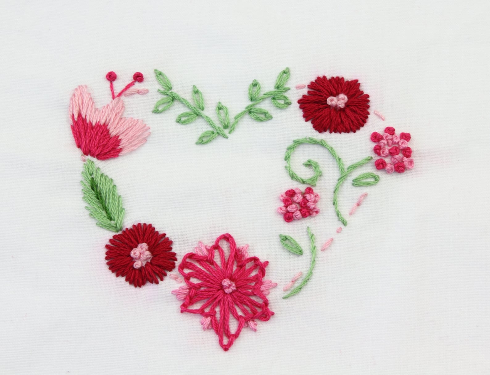 Flower Embroidery Design Flower Fancy Hand Embroidery Flowers - Etsy