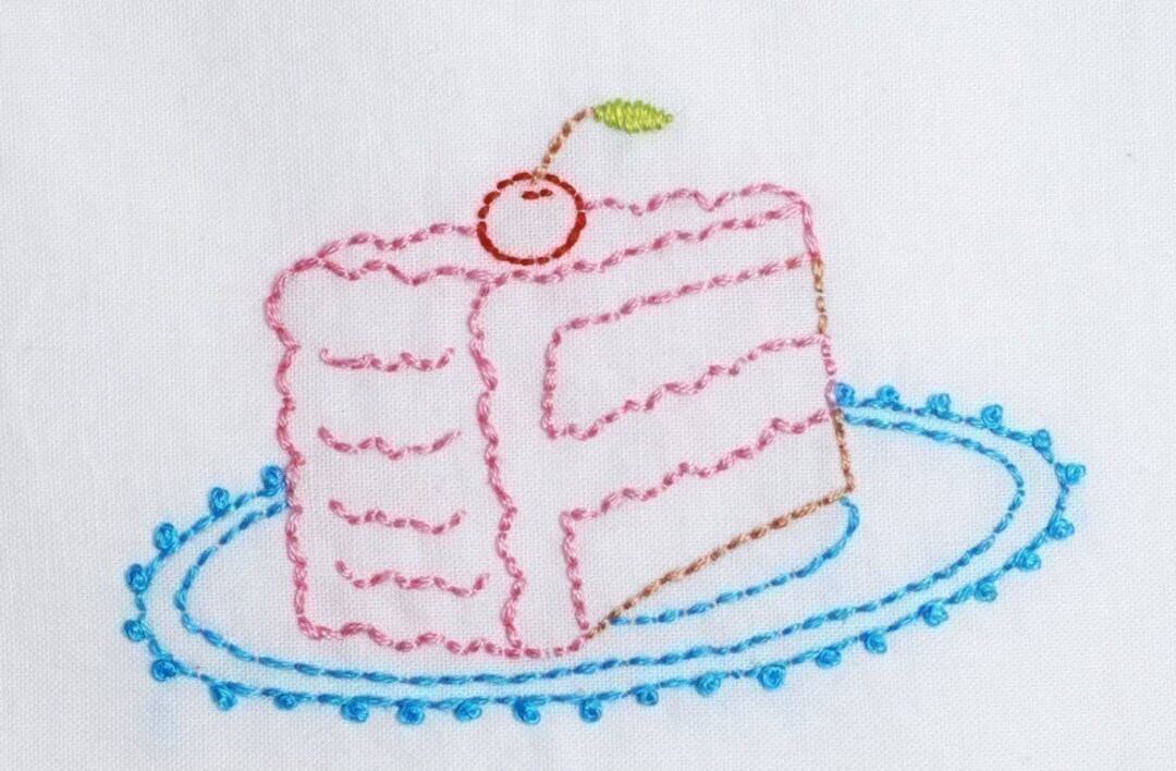Cake Embroidery Pattern Packet - Etsy