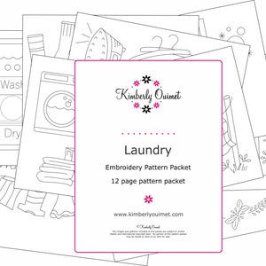 Laundry Room Embroidery Design Laundry Hand Embroidery Pattern Laundry ...