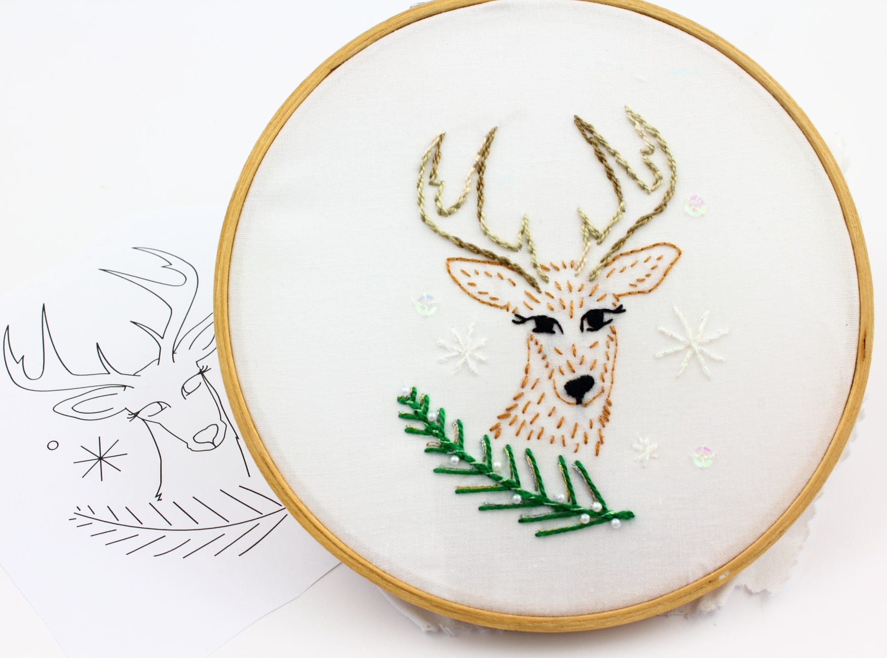 Winter Embroidery Design Hand Embroidery Design Snowflake - Etsy Canada