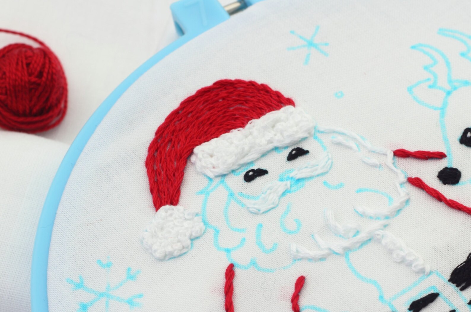 Santa Claus Embroidery Pattern Santa Embroidery Design | Etsy