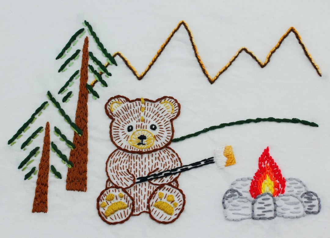 Teddy Bear Embroidery Design Bear Embroidery Pattern Teddy Bear Design ...