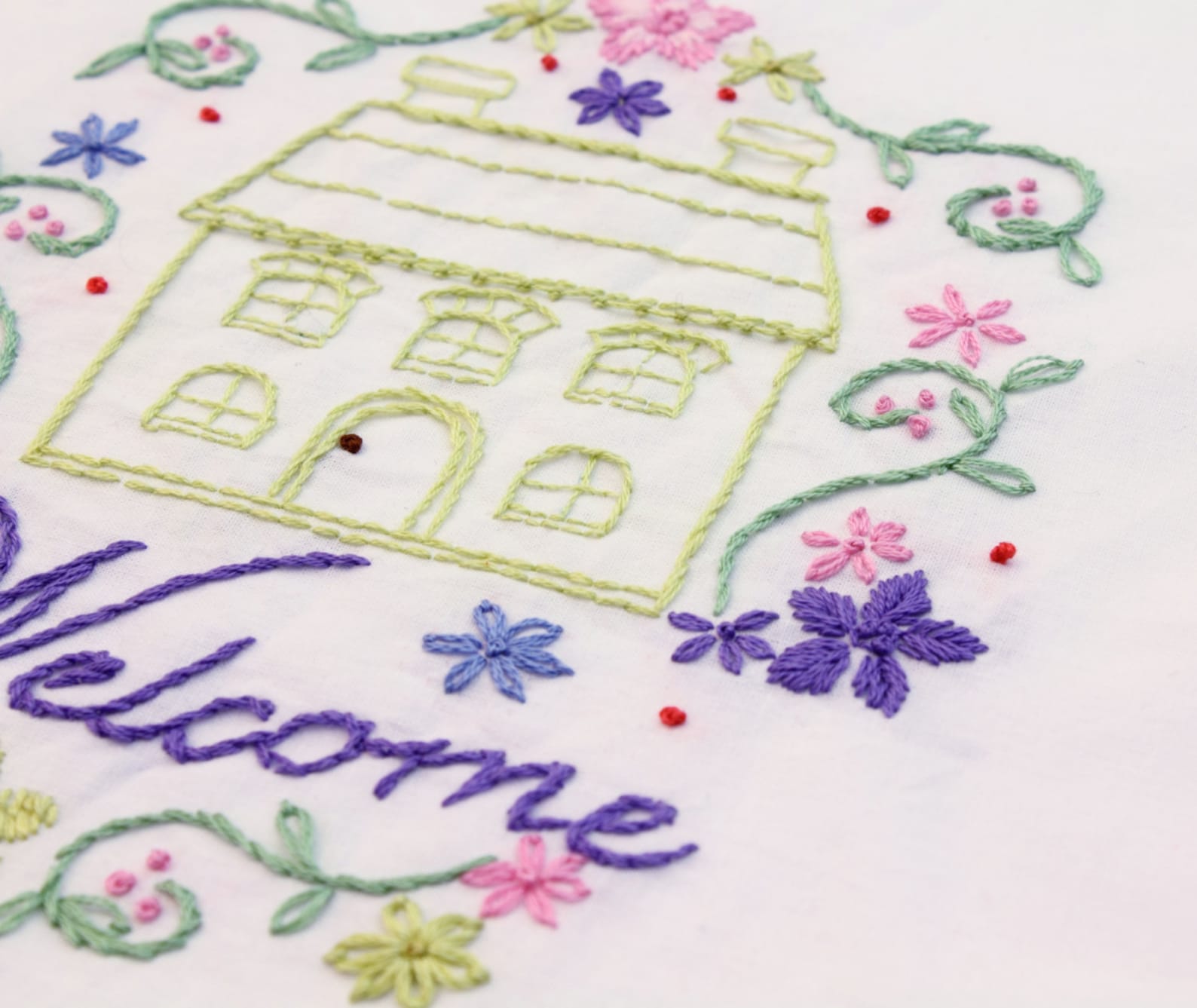 Home Sweet Home Hand Embroidery Pattern House Design Home is Where the ...