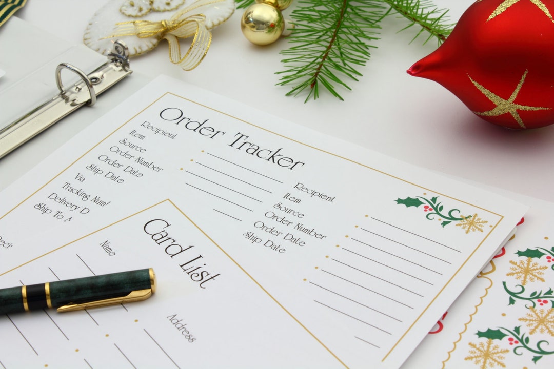 Christmas Planner Holiday Journal Christmas Party Planner - Etsy