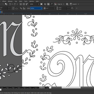 Monogram Embroidery Hand Embroidery Monogram French Script Monogram ...