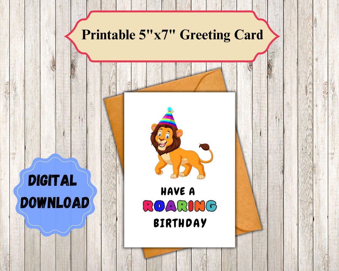 Printable Birthday Card - Etsy