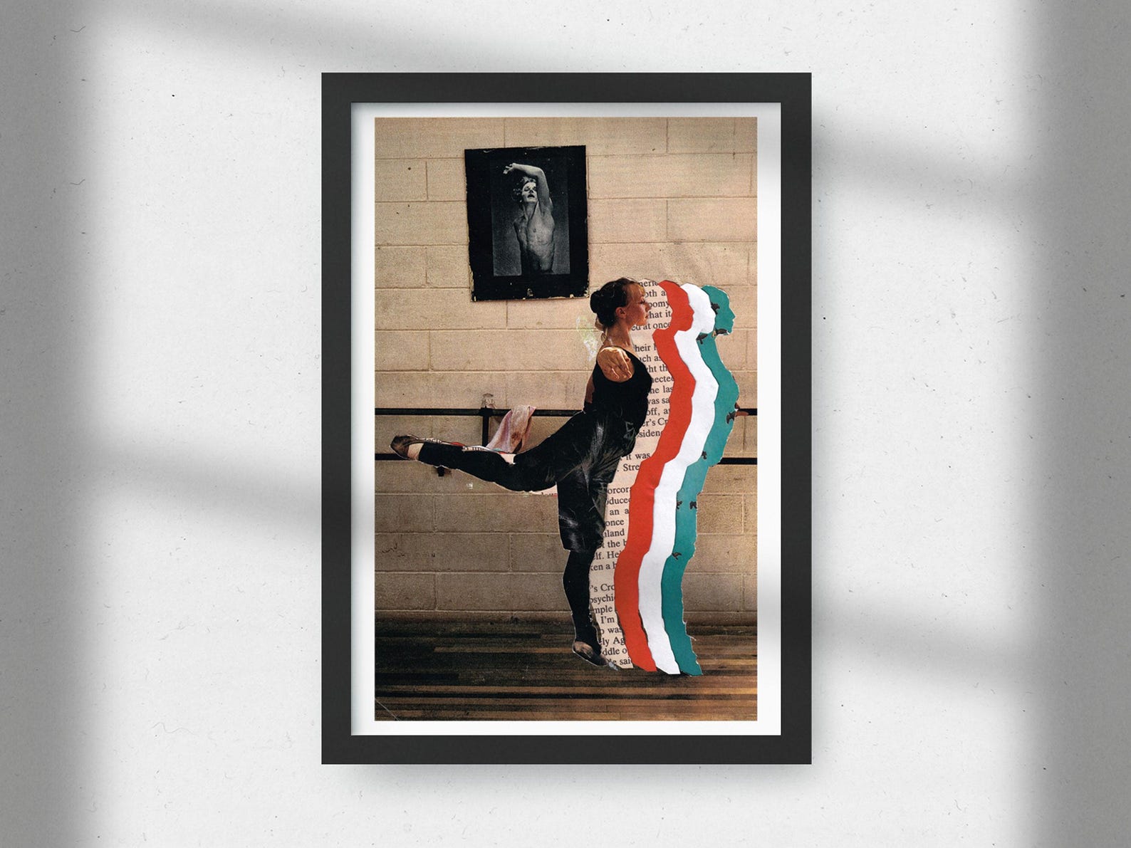Contemporary Collage Art Print - Except Me - Etsy