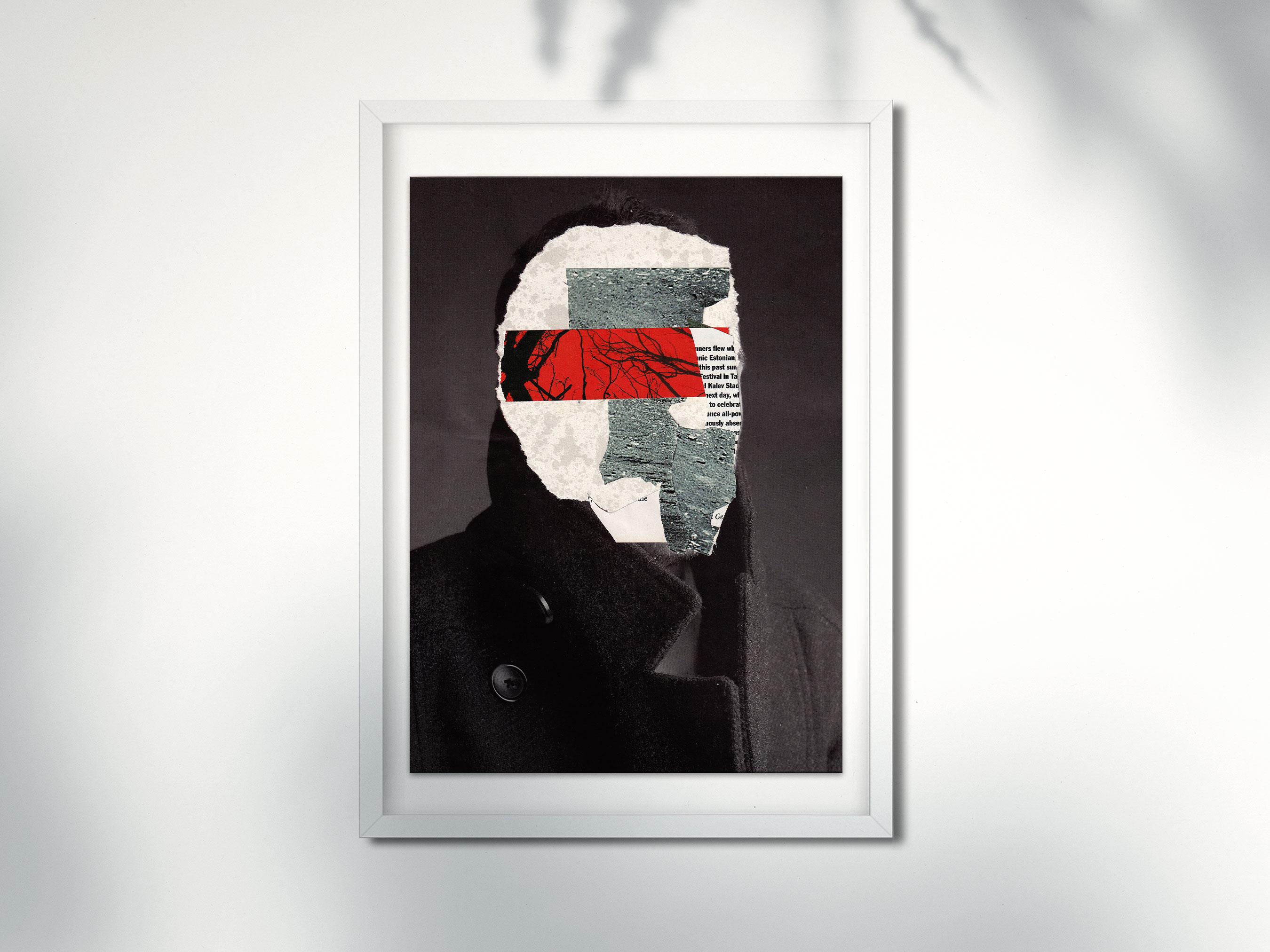 Contemporary Collage Art Print - Pablo - Etsy