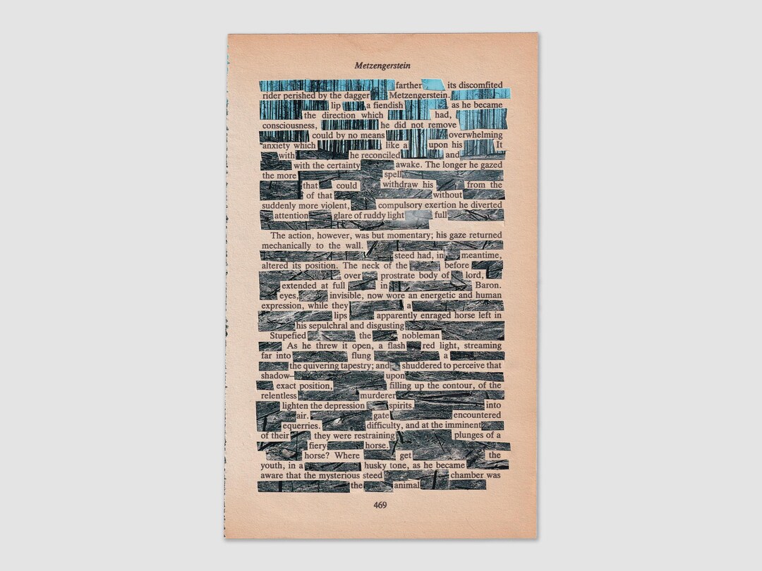 Contemporary Collage Art Print - Metzengerstein 1 - Etsy