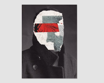 Contemporary Collage Art Print - Joke - Etsy