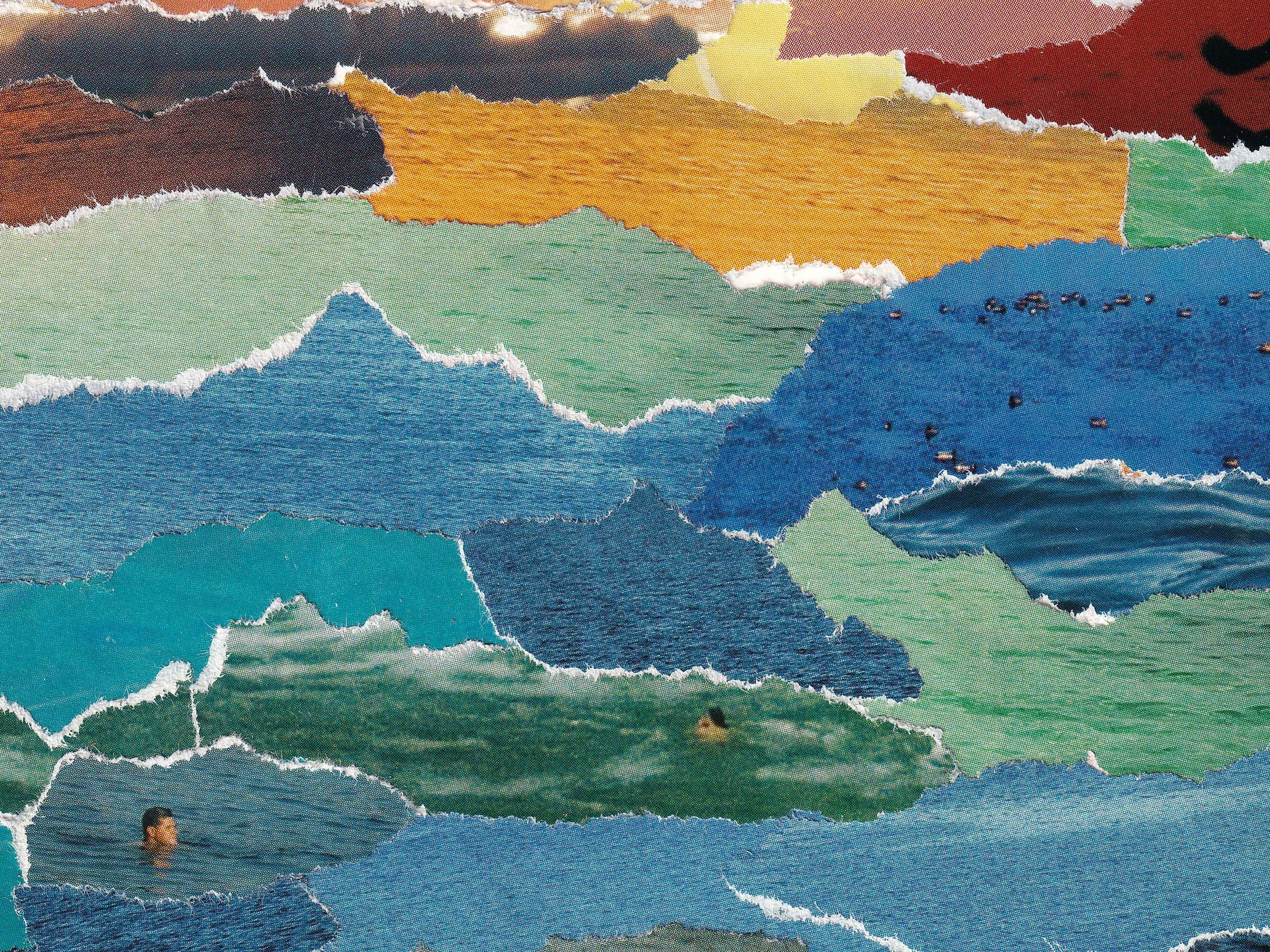 Contemporary Collage Art Print - Time - Etsy