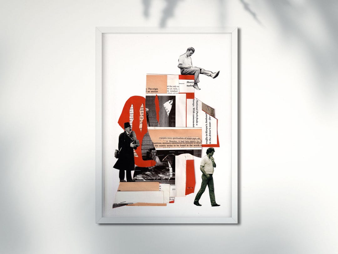 Collage Art - Printable Collage Work - Nameless - Etsy