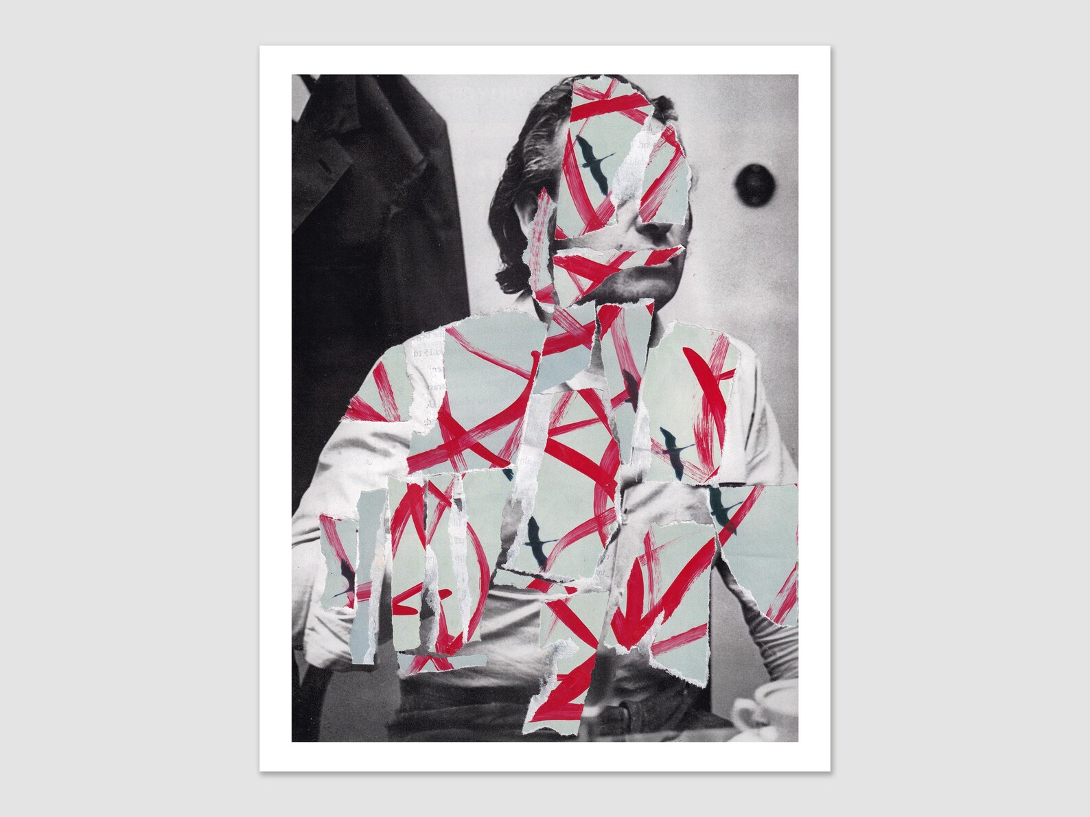 Contemporary Collage Art Print - Face - Etsy