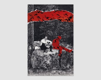Contemporary Collage Art Print - Pablo - Etsy