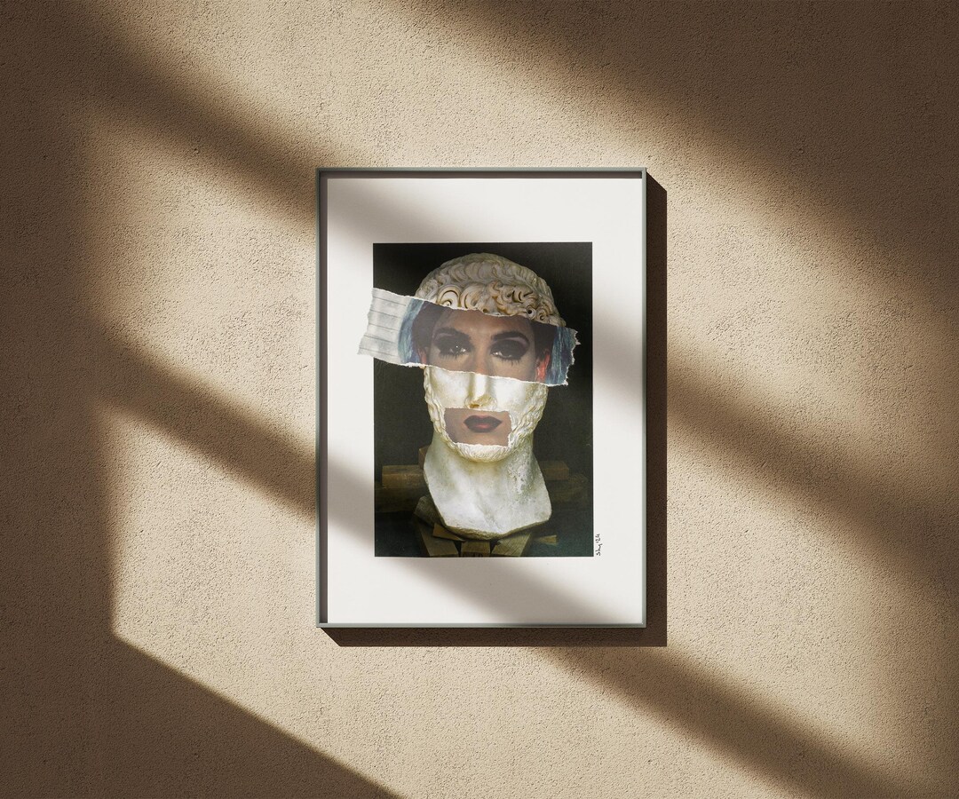Collage Art - Printable Collage Work - Shy - Etsy