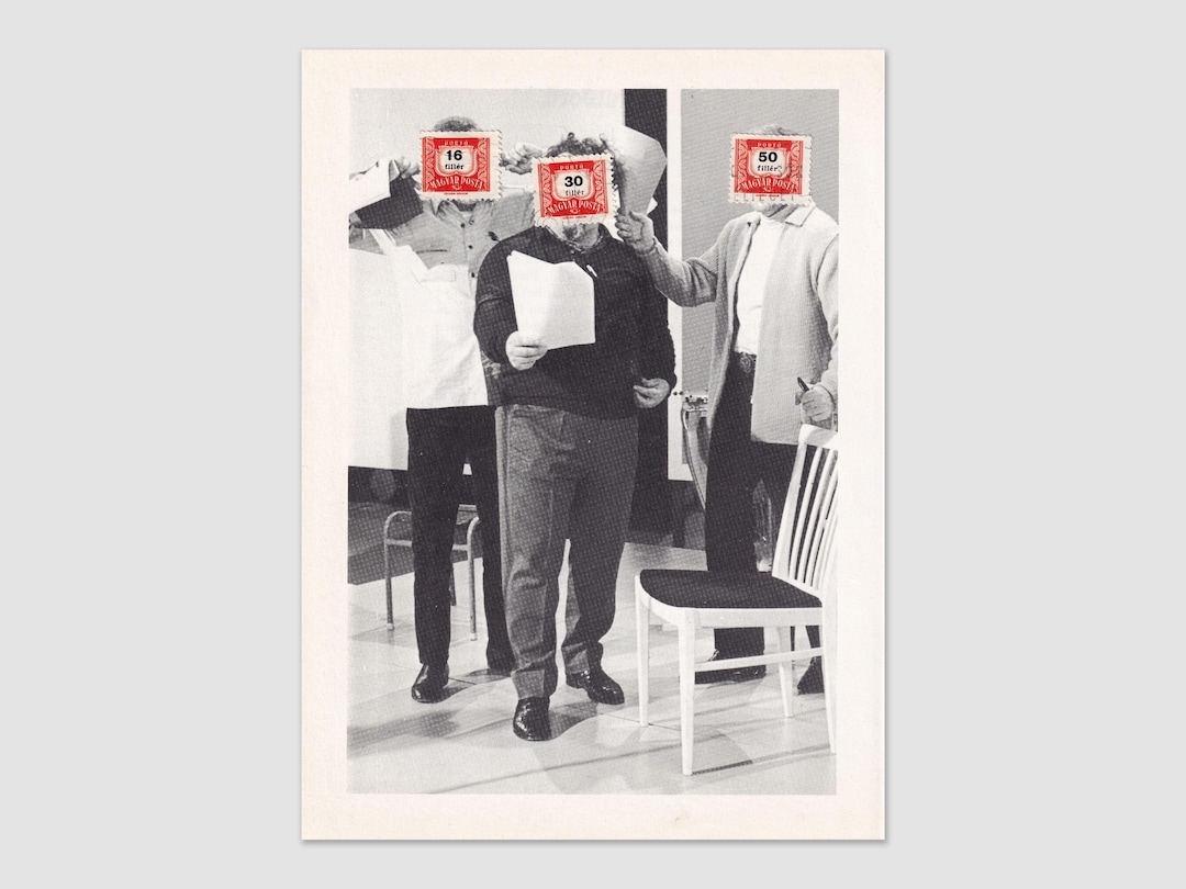 Contemporary Collage Art Print - Joke - Etsy