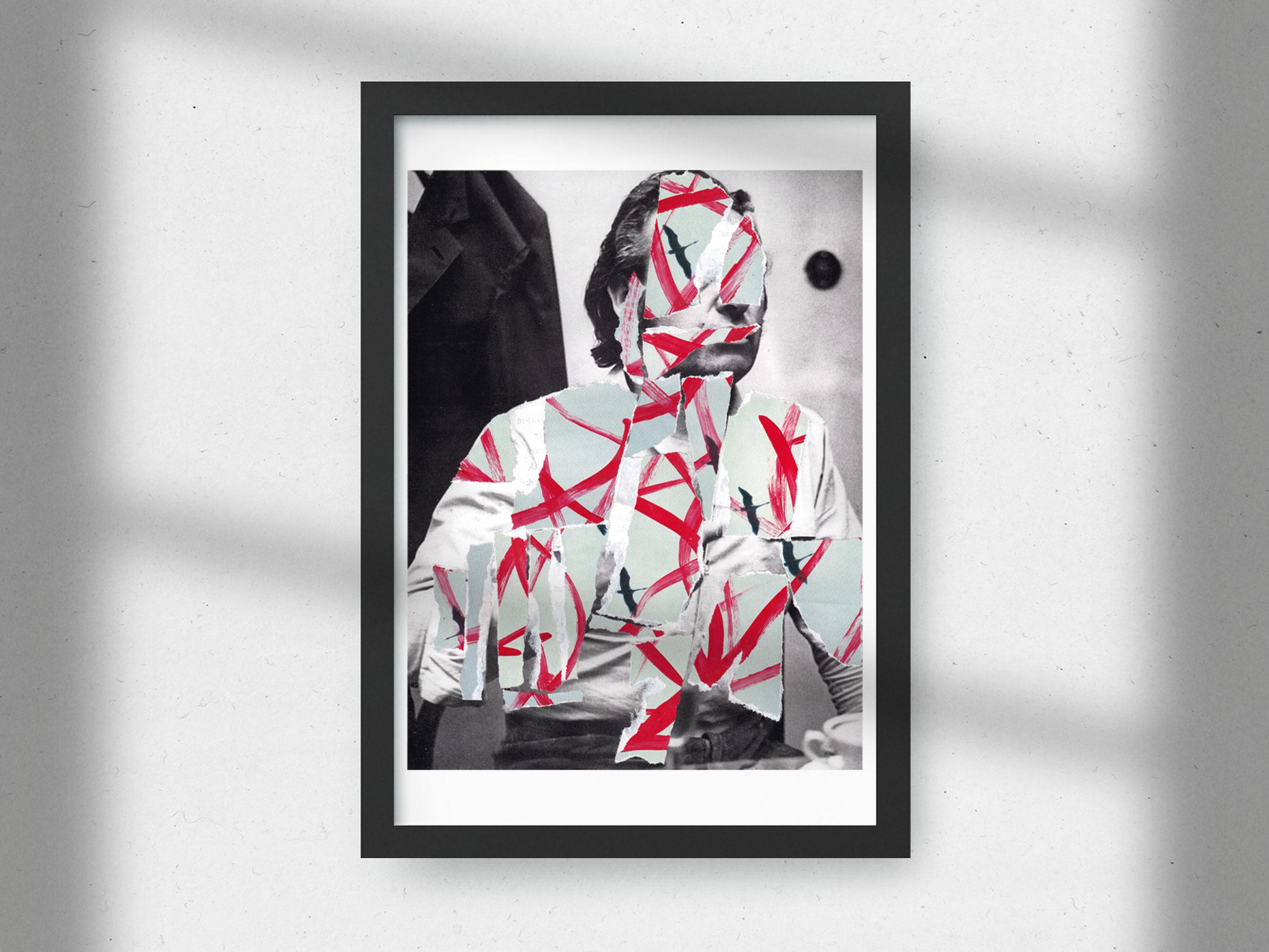 Contemporary Collage Art Print - Face - Etsy