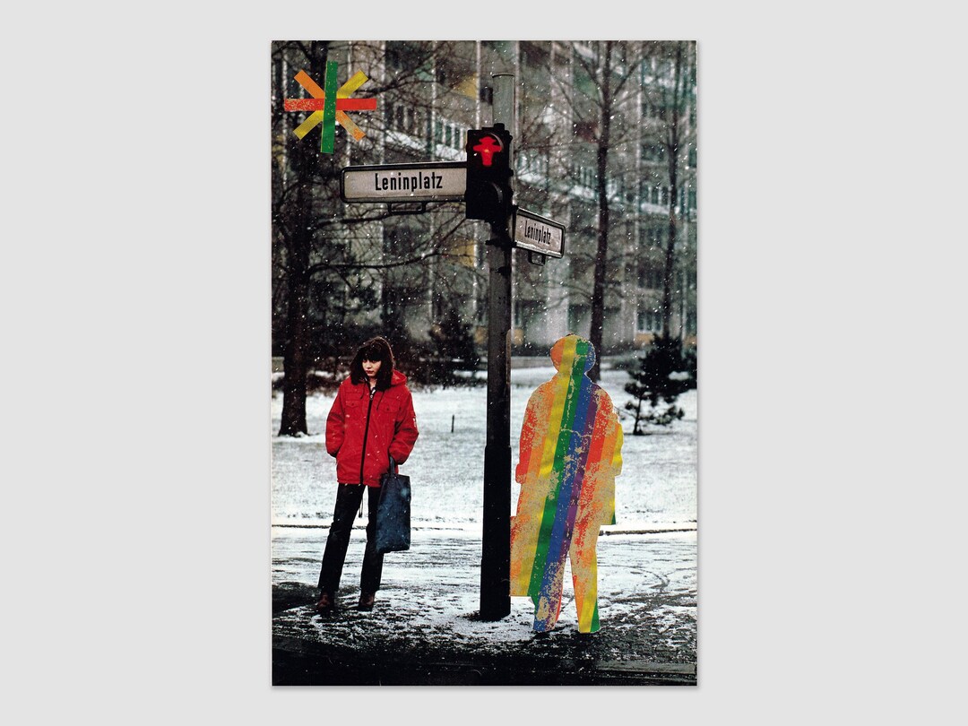 Contemporary Collage Art Print - Colors - Etsy