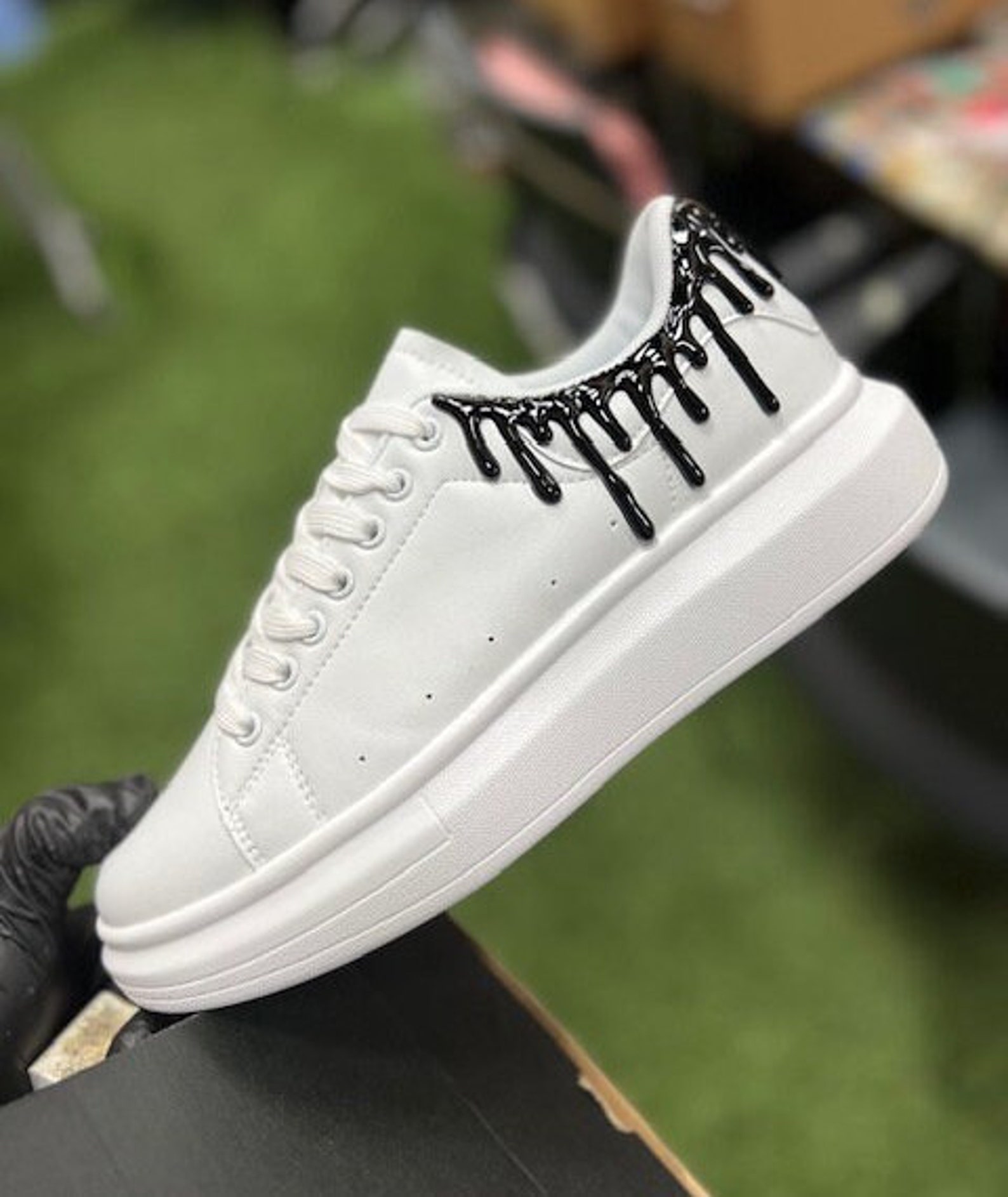 Custom Drip Women Sneakers Wet Drip Look 3d - Etsy