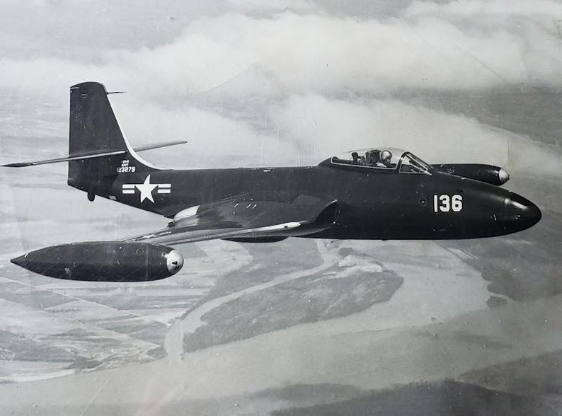 1951 Mcdonnell U.S. Navy Jet Photo | 8x10 Vintage Aviation Press ...