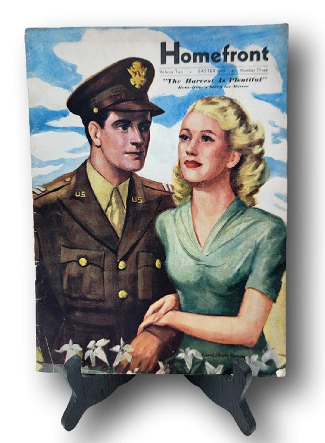 1943 WWII Homefront Magazine: Easter Cover Art by Harold Von Schmidt ...