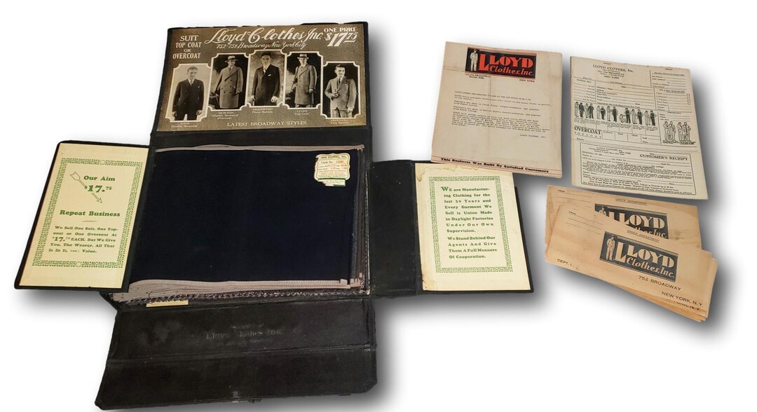 1930s Vintage Clothing Salesman Sample Book - Etsy