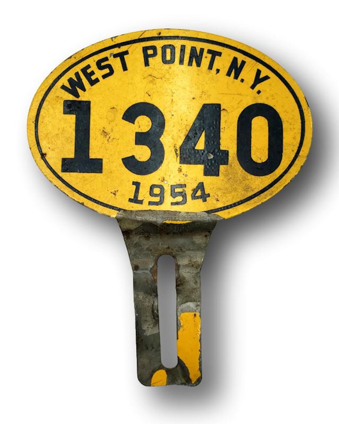 1954 West Point NY Military Base License Plate Tag Topper – Vintage ...