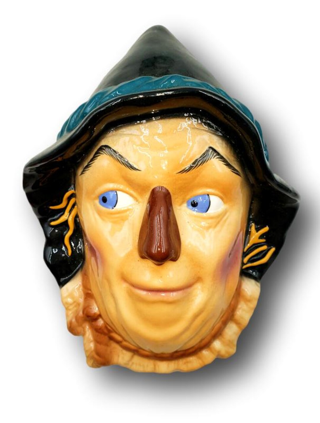 Vintage 1990 Wizard of Oz Scarecrow Wall Mask by Clay Art – Licensed ...