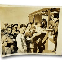 Vintage Snapshot 1944 John & Joseph Pescatore Soldiers Brothers in Arms ...