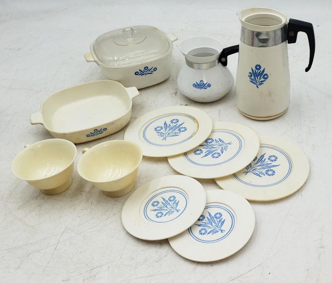 Vintage Corning Ware Blue Chilton Cornflower & Mixed Manufacturer ...
