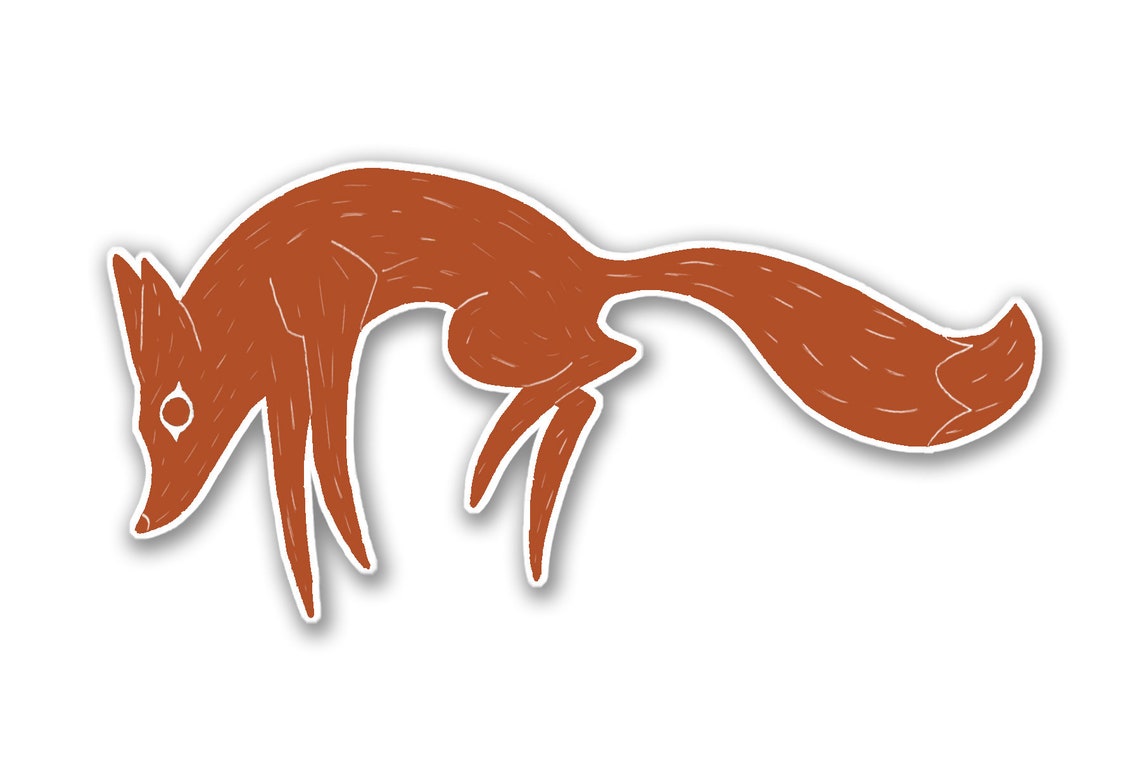 Fox Sticker - Etsy
