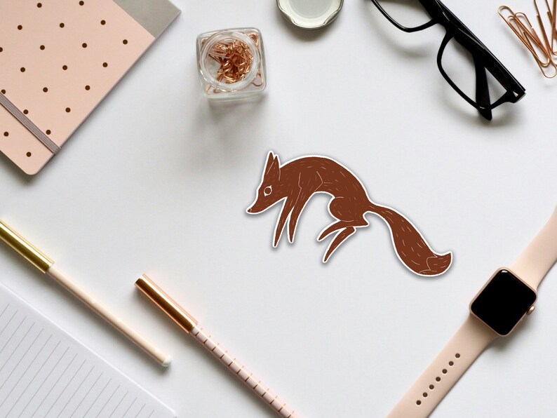 Fox Sticker - Etsy