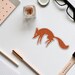 Fox Sticker - Etsy