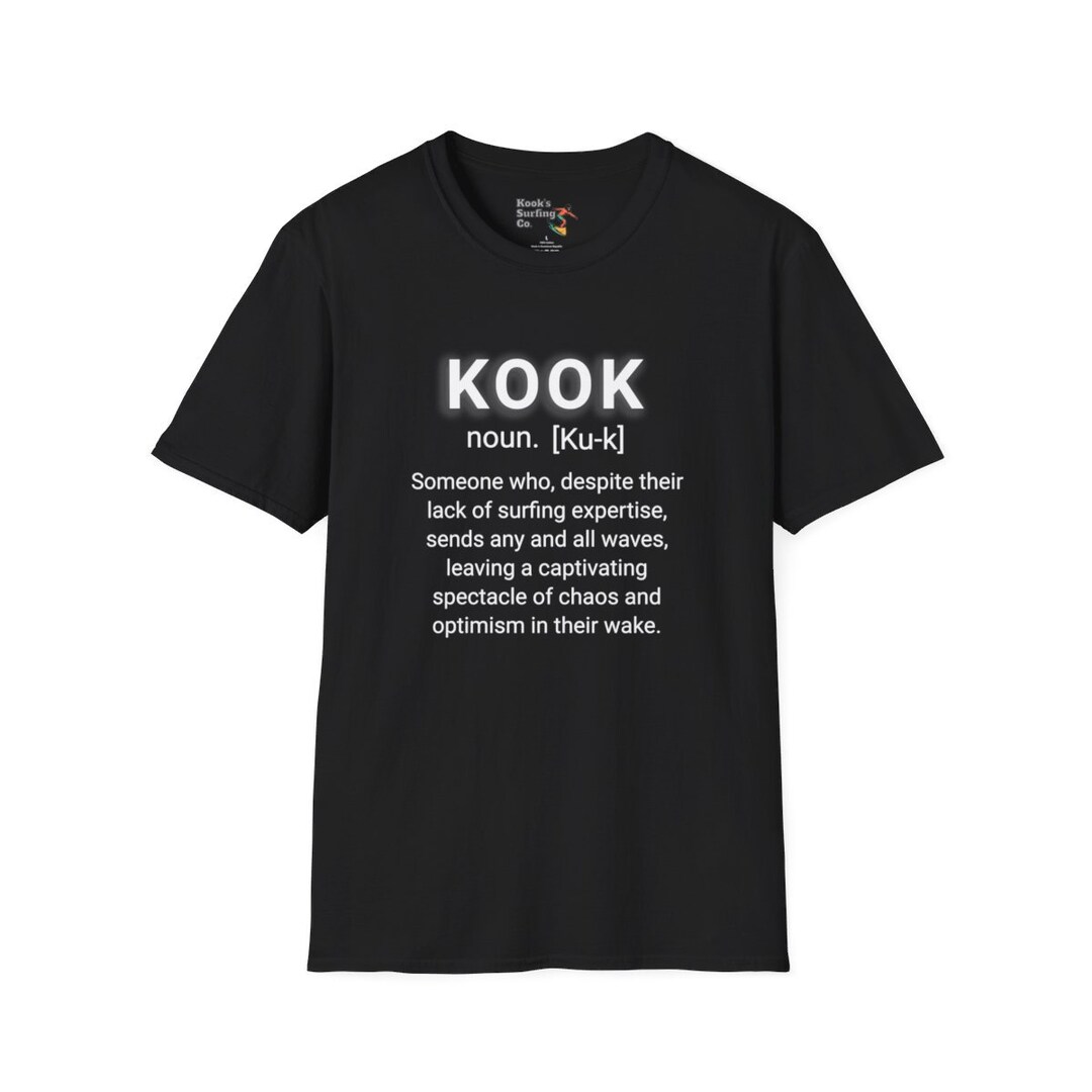 Kook Definition T-shirt - Black - Etsy