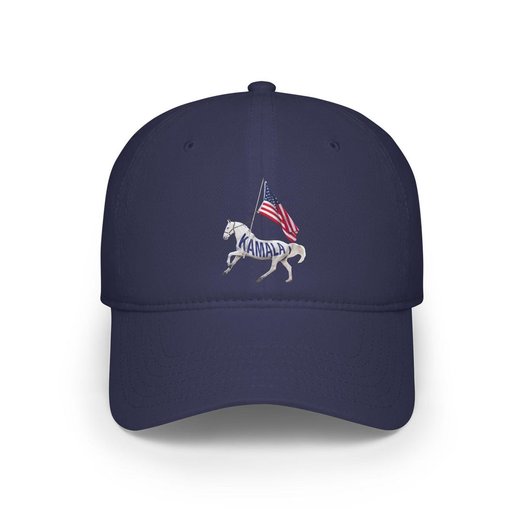 Kamala White Horse Low Profile Baseball Cap - Etsy