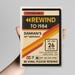 80s VHS Rewind Birthday Invitation | Retro Tape Party Invite, 40th ...
