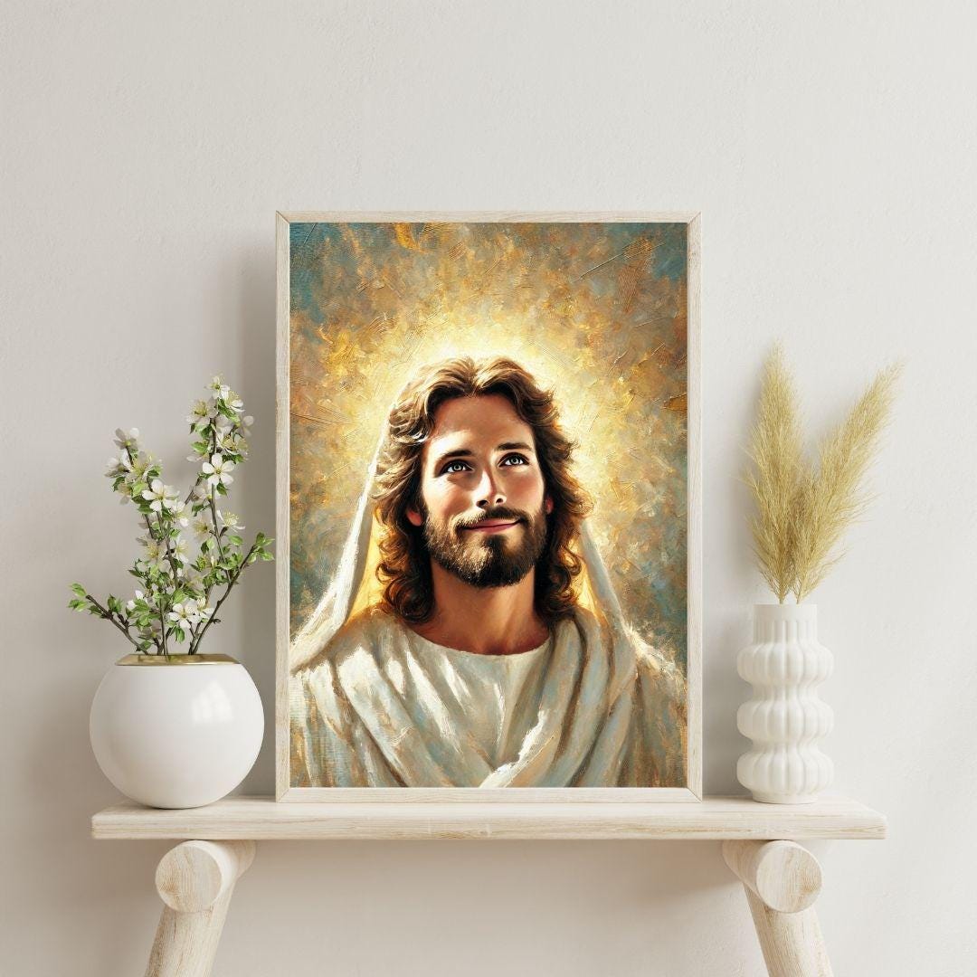 LDS Youth Theme 2025 | Smiling Jesus, Jesus Christ Painting, Look Unto ...