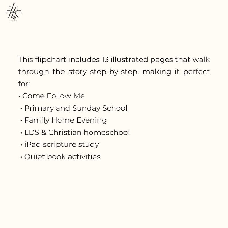 Abraham and Isaac Flip Chart for Kids | Bible Story Printable, LDS Come ...