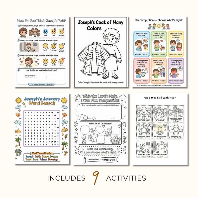 Come Follow Me 2026 Primary Activity Kit | March 9-15 2026, Joseph the ...