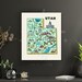 Utah State Map | Cartoon Map of Utah, Utah Map Digital Print, Utah ...