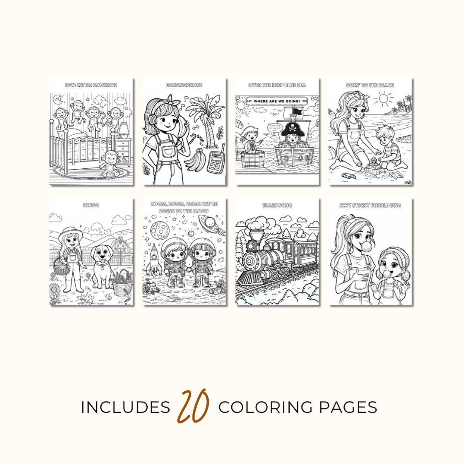 Ms Rachel Coloring Pages Ready to Print, Instant Download, Ms Rachel ...
