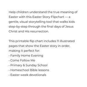Easter Story Flip Chart for Kids | Jesus’ Resurrection Printable ...