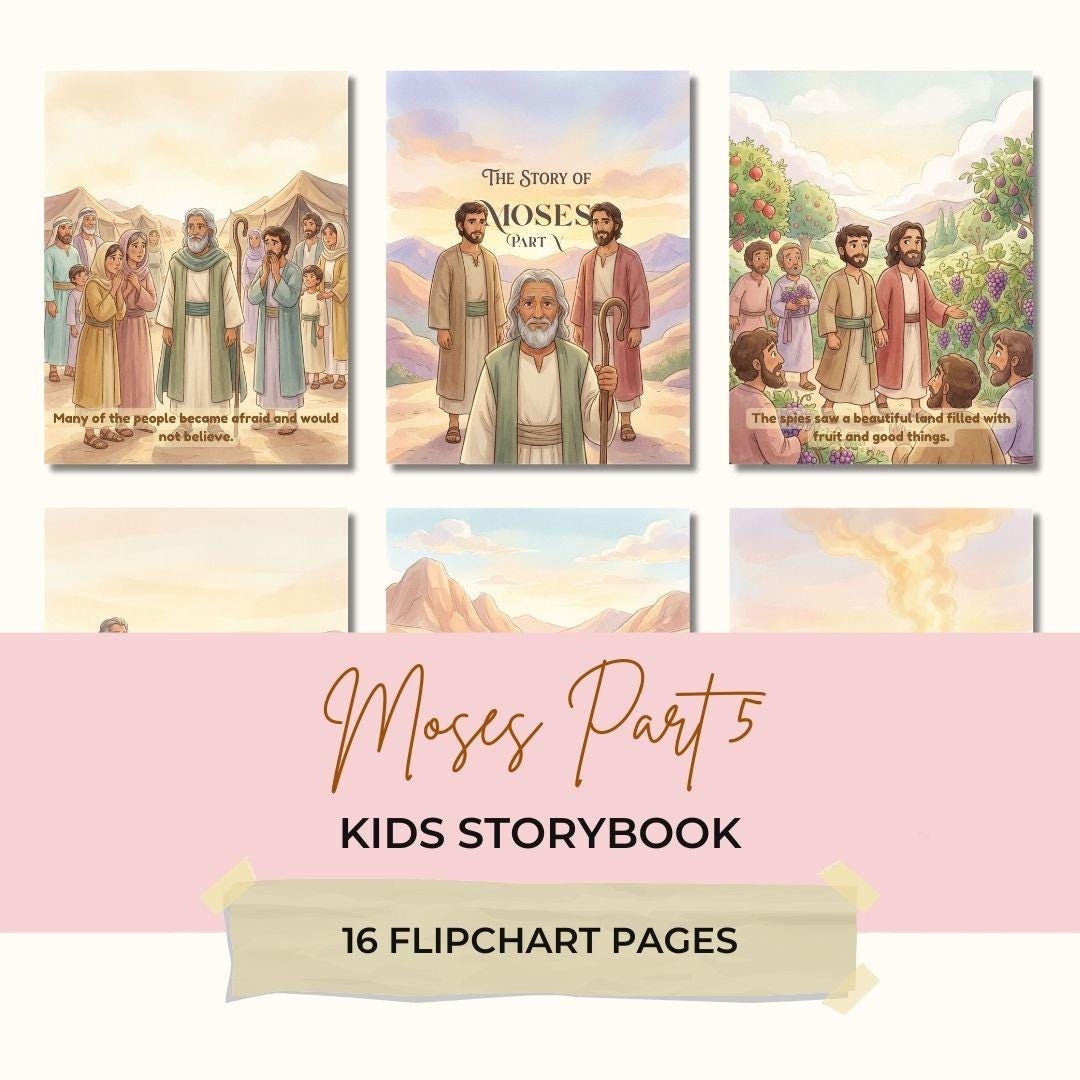Moses Part 5 Flipchart for Kids | Rebel Ye Not Against the Lord ...